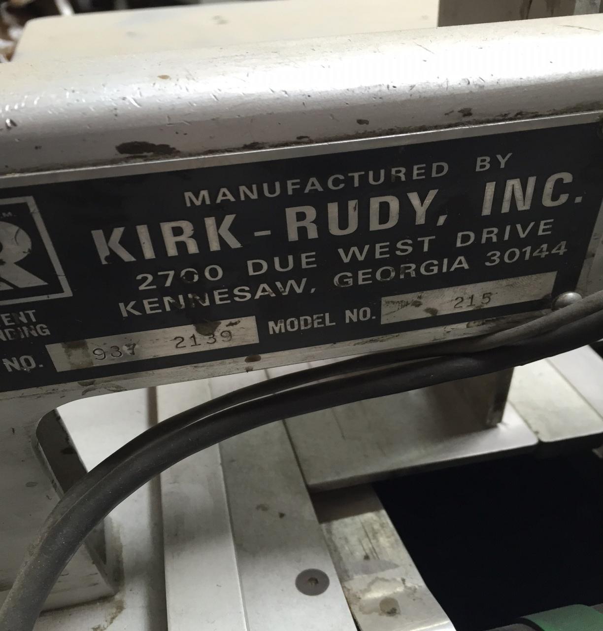 Lot #96: Kirk Rudy 215 Label Base and Head - Sacramento, CA - WireBids